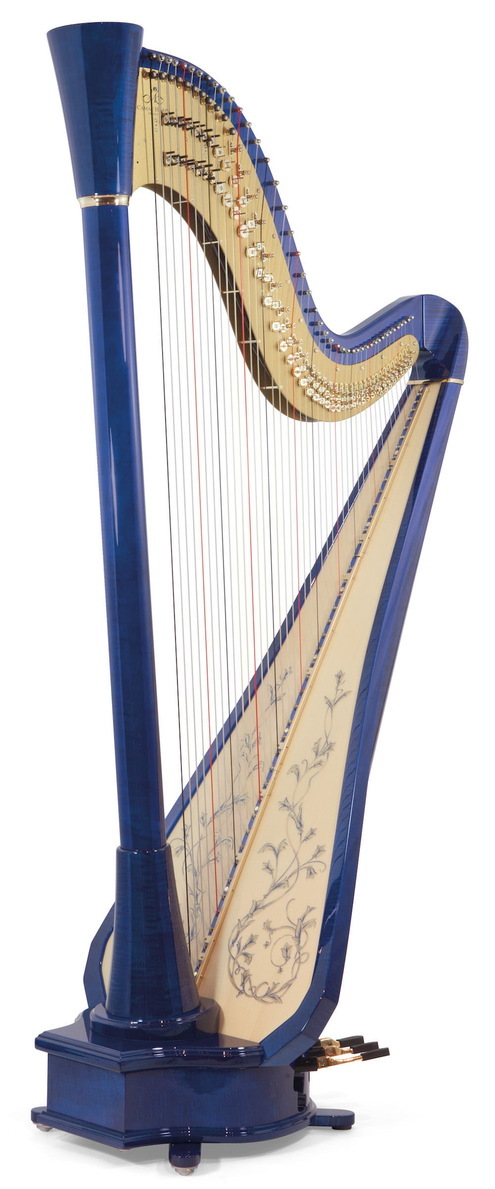 Little Big Blue 44 - Semi-Grand elektro-akoestische pedaalharp - Camac ...